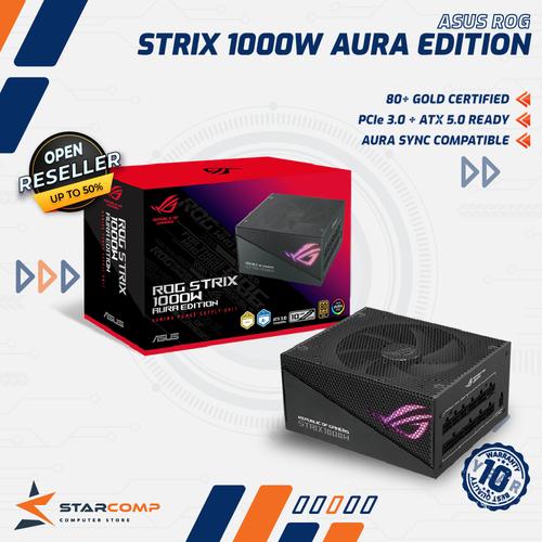 Promo ASUS ROG STRIX 1000G AURA EDITION Power Supply Gaming 1000w Gold ...
