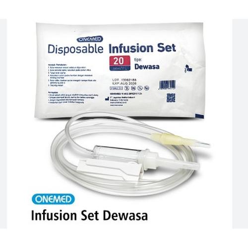 Jual Infus Set Onemed Dewasa / Disposable Infusion Set Dewasa - Jakarta ...