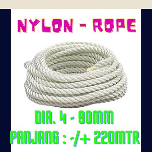 Jual Tali nylon 8mm per roll -/+ 220mtr PP multi Rope Tambang Nilon ...