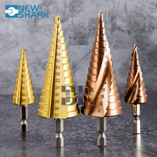 Jual Mata Bor Pagoda Spiral Besi Kuningan Kayu Plastik Step Drill ...