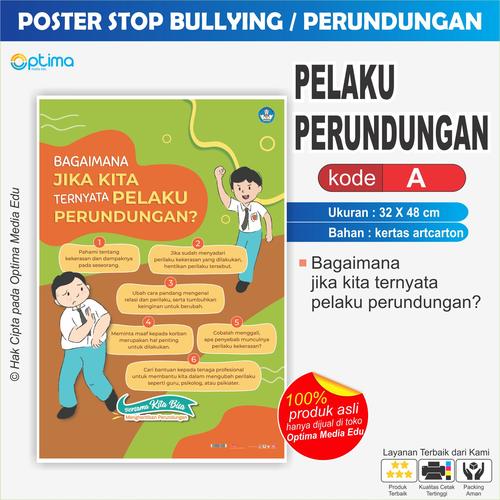 Jual Poster Stop Bullying dan Perundungan BK Untuk SD, SMP, SMA, SMK ...