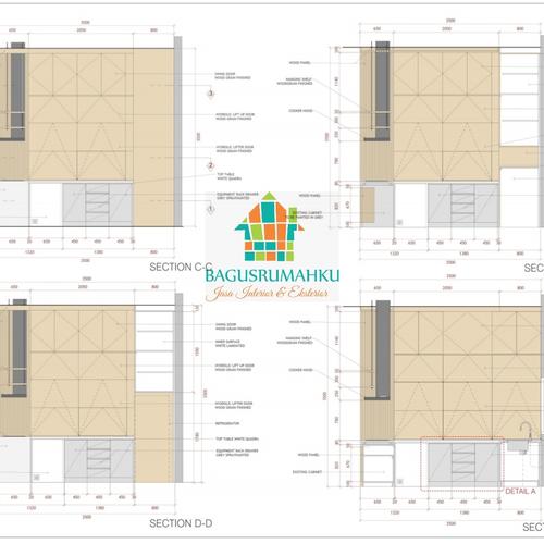 Jual Interior Drawing Furniture| Gambar Kerja 2D, Ukuran Details, Spek ...