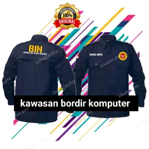 Jual Terbaru seragam BIN pdh BIN kemeja BIN baju BIN full bordir ...