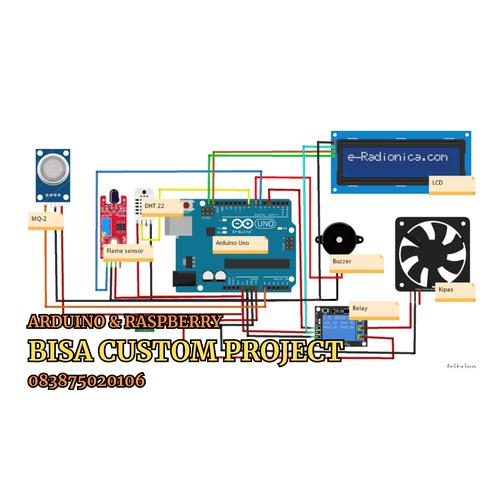 Jual Arduino - Sistem Monitoring Dini Kebakaran [MQ2, Flame, DHT22] - Kota Bekasi - Arduino ...