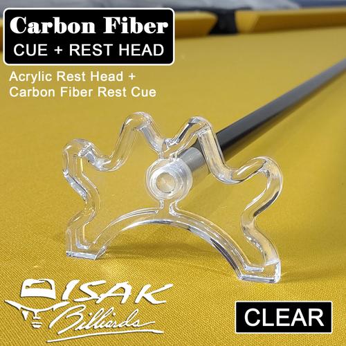 Jual Carbon Fiber Cue Rest - Kepala Cagak Stick Bridge Billiard Acrylic ...