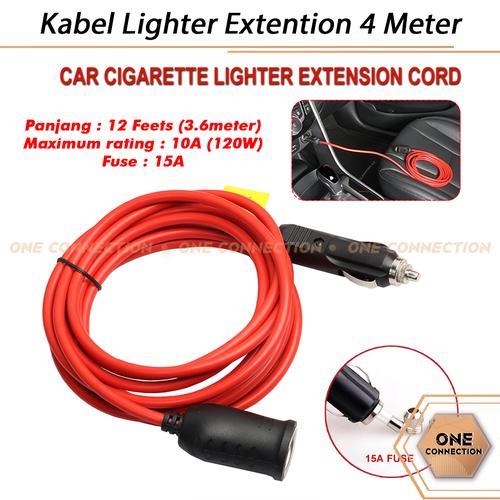 Jual Kabel Colokan Mobil Cigarette Lighter Extension Colokan Rokok ...