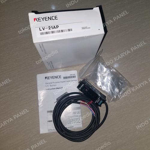 Jual KEYENCE LV-21AP GENERAL PURPOSE DIGITAL LASER SENSOR E6SO20464 ...