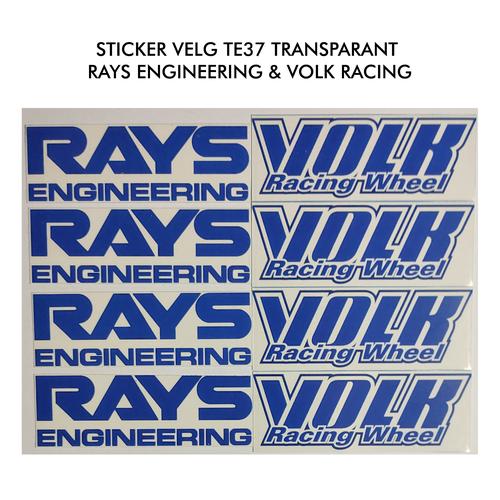 Jual CUTTING STICKER VELG VOLK RACING RAYS ENGINEERING STICKER MOBIL ...