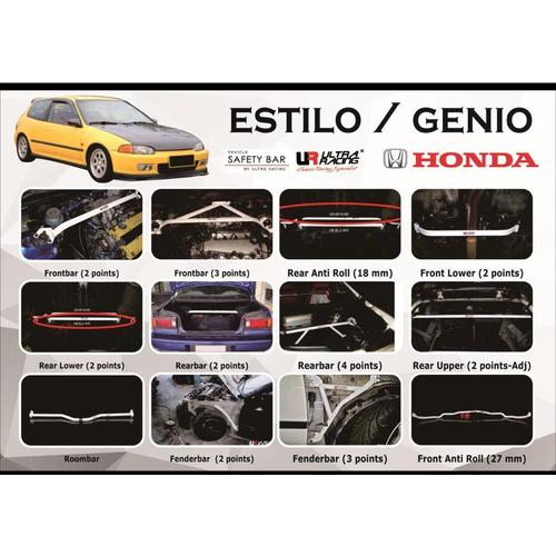 Promo Ultra Racing Safety Bar Anti Roll Mobil Honda Civic Estilo/Genio ...