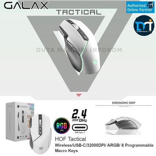 Promo GALAX HOF Tactical M1 Wireless USB-C - MACRO ARGB Gaming Mouse ...