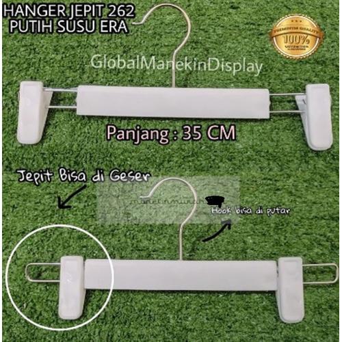 Jual Hanger Gantungan Jepit Plastik Putih - 12 Pcs Sangat Kuat - Kota ...