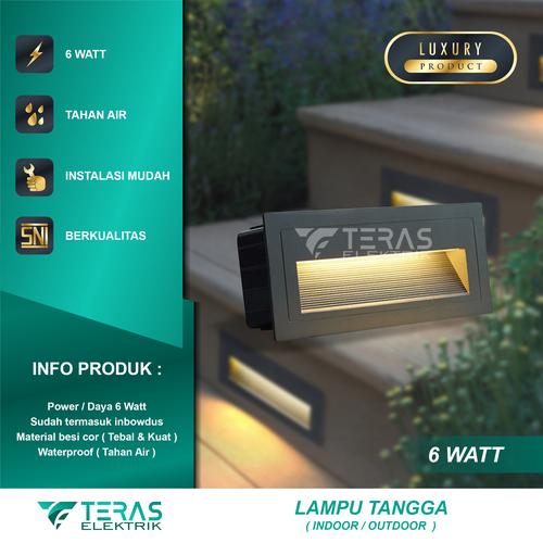 Jual Lampu tangga led 6 Watt step light outdoor indoor - Body Hitam ...