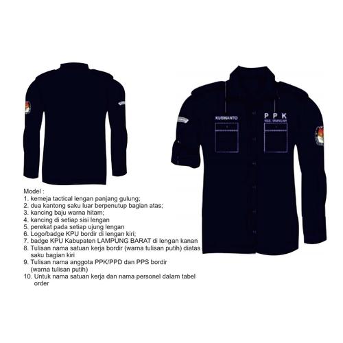 Jual Seragam Pakaian Dinas Lapangan PDL KPU Bahan Nagata Drill Custom ...