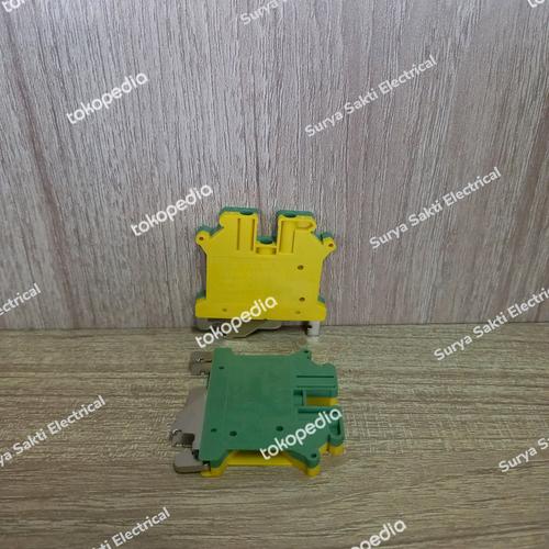 Jual TERMINAL BLOCK BLOK GROUNDING TUSLKG5 TUSLKG 5 M3 4mm YELLOW GREEN ...