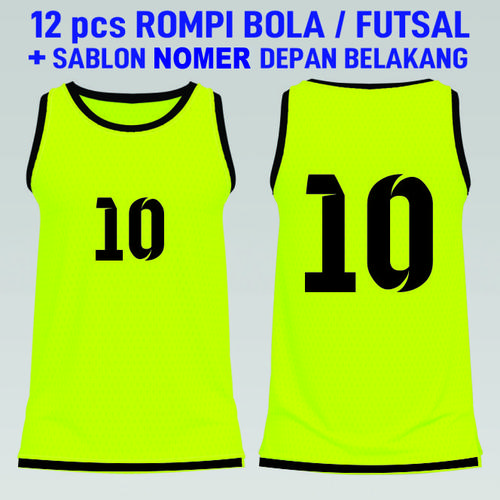 Jual ROMPI SABLON Nomer Depan Belakang Minimal Order 12 pcs CERAH ...
