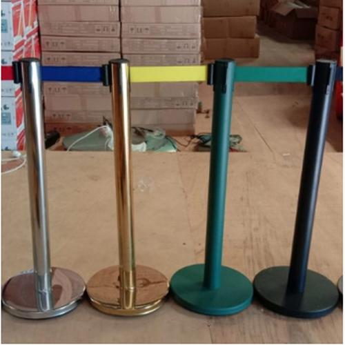 Jual Tiang pembatas tiang antrian stainless pita - Hitam, Tiang Hitam ...