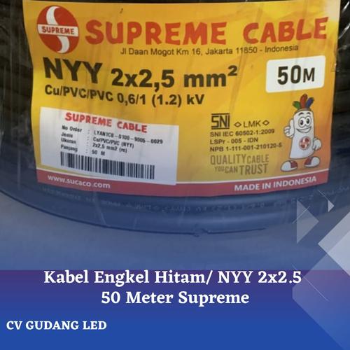 Jual Kabel Engkel Hitam/ NYY 2X2.5 50 Meter Supreme - Kab. Sleman - CV ...