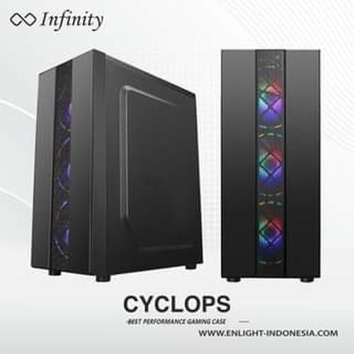 Jual Casing Gaming Infinity CYCLOPS ATX, mATX - Case Only - Kota ...
