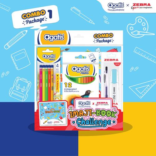 Promo Agatis - Paket Mewarnai & Menggambar Kombo 1 Imaji Book Agatis X ...