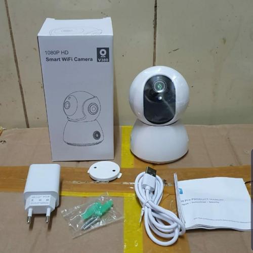 Promo IP CAMERA V380 FULL HD 1080P WIRELESS CCTV WIFI SNOWMAN AP MODE ...