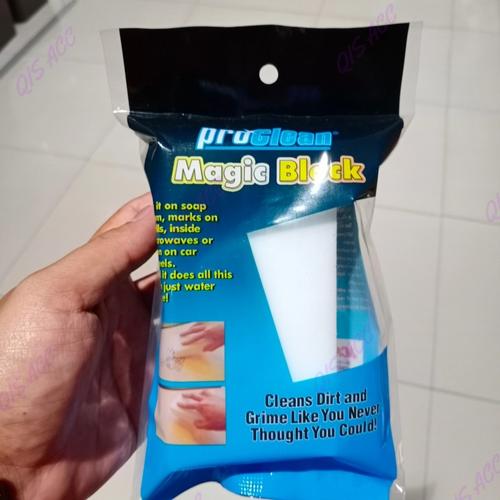 Jual PROCLEAN Sponge Magic Block Spons Cuci Piring - Putih - Kota Tangerang - QisAqis | Tokopedia