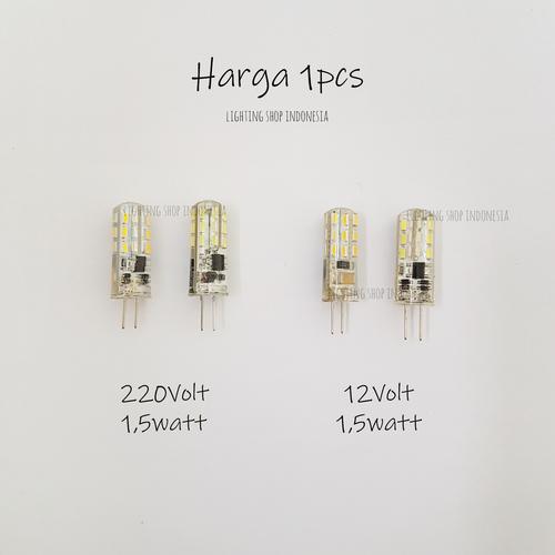 Jual Lampu halogen Kacang LED 1,5W 220V 12V G4 Kaki tusuk bohlam ...