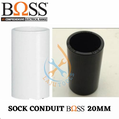 Jual BOSS SOK CONDUIT 20MM / COUPLING CONDUIT 20MM (100 PCS) - Hitam ...