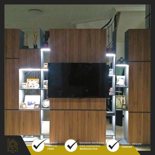 Jual Backdrop TV / Rak / Kredensa Minimalis Modern / Custom - Standard ...