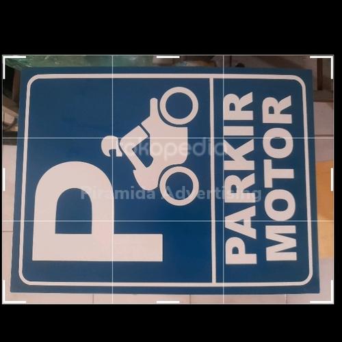 Jual papan rambu parkir motor mobil kendaraan khusus roda dua - 40x60 ...