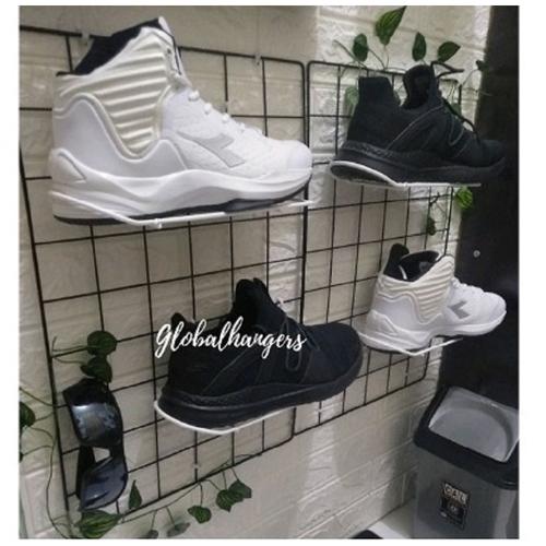 Jual Rak Ram Dinding / Rak Sepatu Gantung ( BAHAN BESI KUAT ) - Hitam ...