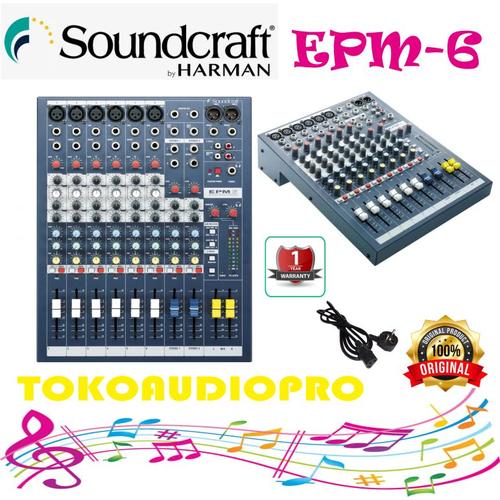 Jual Soundcraft EPM6 6-Channel Multi-Format Mixer Original epm-6 ...