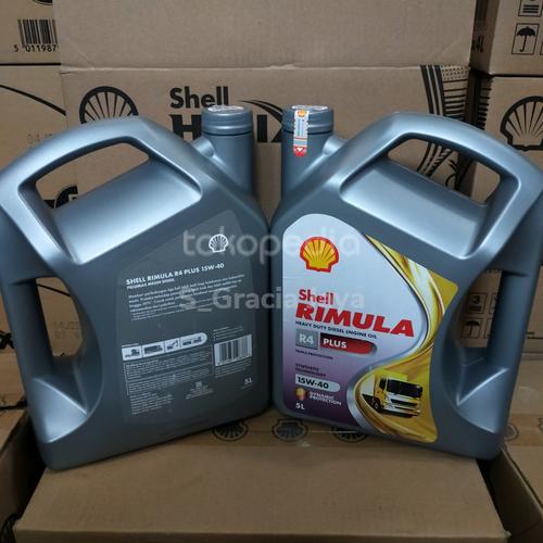 Jual Oli Shell Rimula R4x 15w-40 kemasan galon 5lt asli - Kab. Jombang ...
