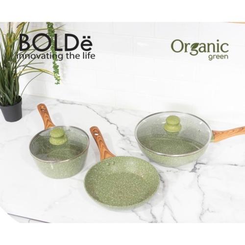 Jual BOLDE Organic Green Cookware Set / SuperPan Bolde Gagang Kayu ...