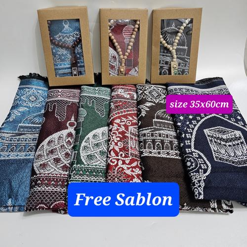 Jual Sajadah kecil box sablon/ souvenir tahlilan/ sunatan/pengajian ...