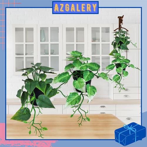 Promo Az Tanaman Hias Pot Bunga Daun Rambat Ornamen Artificial ...