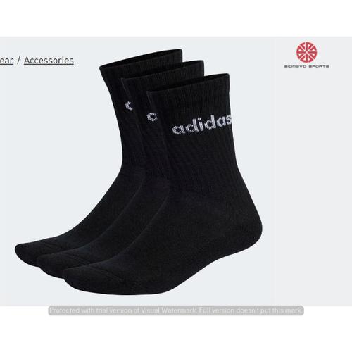 Jual KAOS KAKI - ADIDAS CUSHIONED LINEAR CREW SOCKS 3 PAIRS ORIGINAL ...