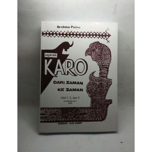 Jual Sejarah Karo Dari Zaman ke Zaman jilid 1,2,3 - Brahma Putro - Jakarta Selatan - pratama ...