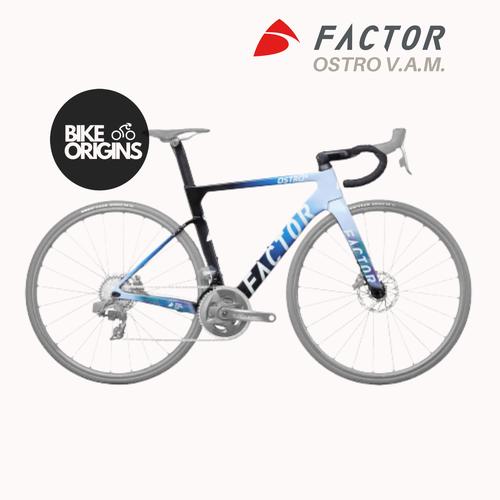 Promo Frameset FACTOR OSTRO VAM Carbon Disc Brake Black blue - Road ...