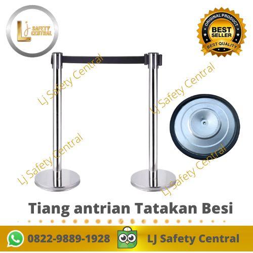 Promo Tiang Antrian Stainless Queue Line ( Tatakan Besi ) - Hitam ...