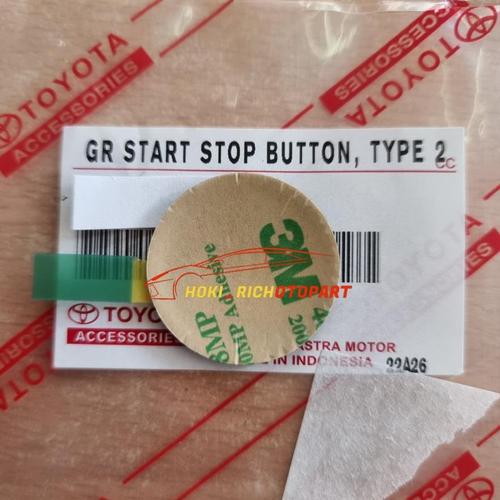 Jual Stiker GR Start Stop Button Engine Fortuner GR Yaris GR Original ...