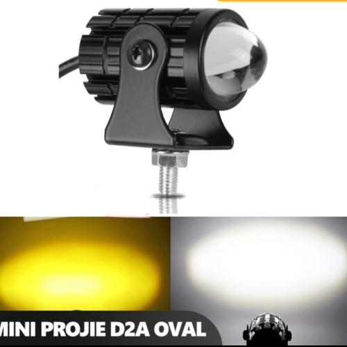 Jual LAMPU MINI D2 DRIVING TEMBAK SOROT LED 2WARNA - PUTIH-KUNING ...