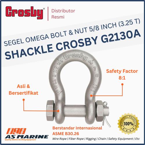Promo Shackle Omega / Segel Omega G2130A Bolt & Nut 5/8” 3.25 T Alloy ...