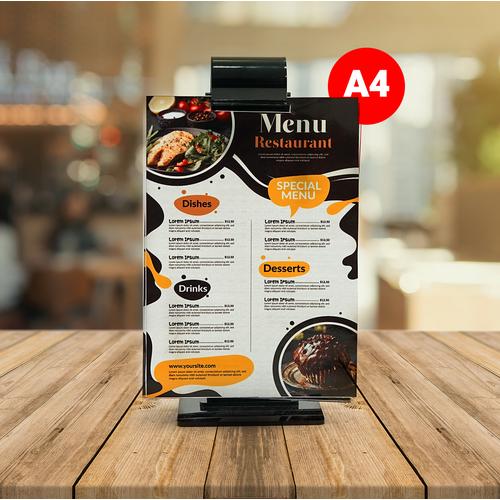 Promo Gantungan Menu Akrilik, Acrylic Menu Stand Resto, Display Menu A4 ...