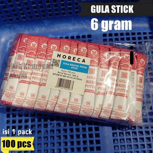 Jual GULA stick 6 gram 100 pcs | sugar gula sachet stick hotel pemanis ...