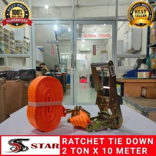 Jual Ratchet Tie Down Cargo Lashing Belt 2" x 10M Pengikat Barang ...