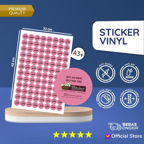 Jual Print Sticker - Cetak stiker vinyl A3+ Glossy dan Doff + Kiss cut ...