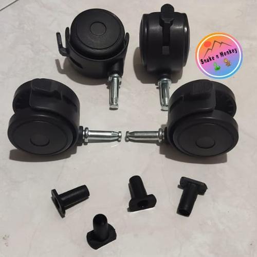 Jual Roda Kursi Kantor Kastor Model Tancap/Cop Pakai REM...(Harga ...