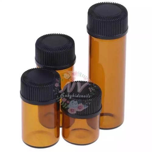 Jual AMBER GLASS SAMPLE BOTTLE 1ml 2ml 3ml 5ml / BOTOL COKLAT KACA ...