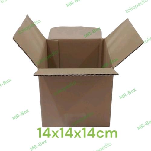 Jual Kardus kartom ukuran 14x14x14 cm... Kotak box SHEET/ SINGLE WALL POLOS - Jakarta Barat - MR ...
