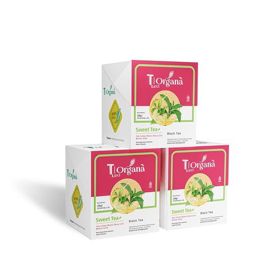 Jual T|Organa Leci-Teh Stevia Teh Manis Tanpa Gula Bundle 3 Box Isi ...